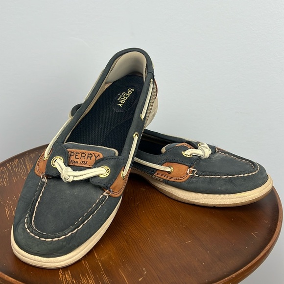 Sperry | Shoes | Sperry Angelfish Boat Shoe Womens Canvas Leather Shoe ...